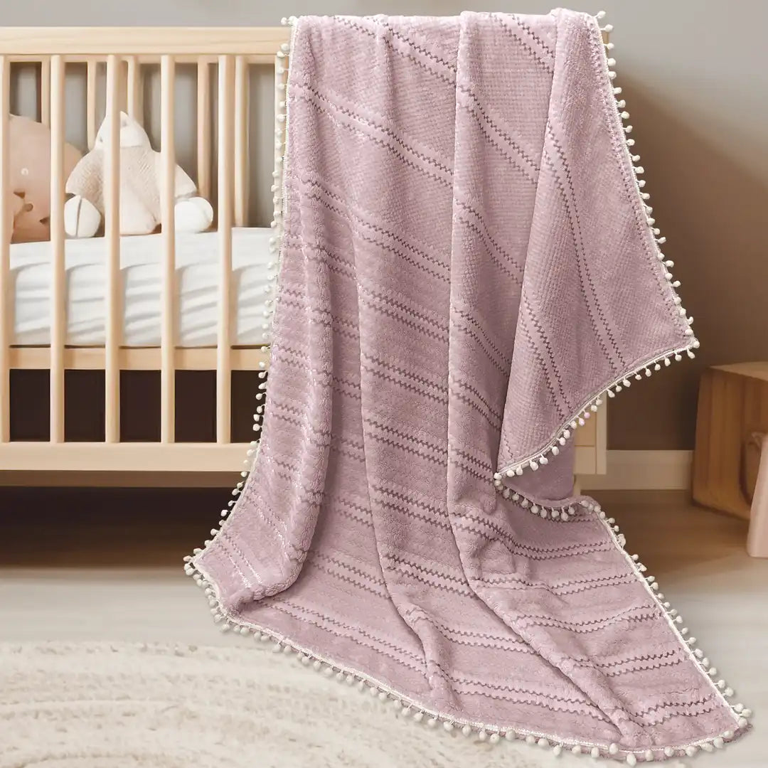 Cobertor Baby Pom-Pom Rosa – Regina